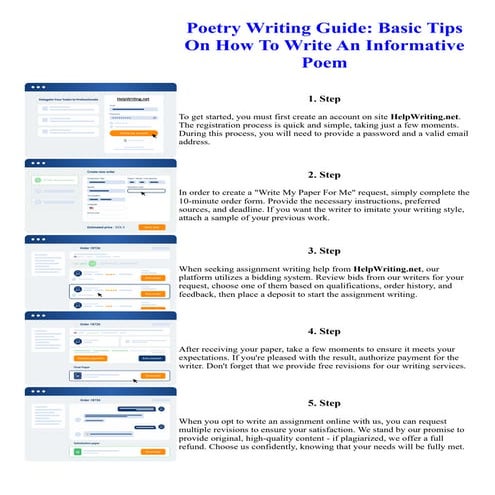Poetry Writing Guide Basic Tips On How To Write An Informative Poem | PDF
