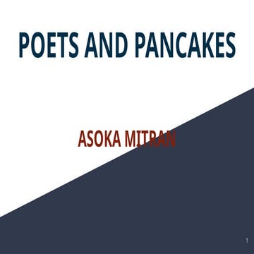 POETS AND PANCAKES a ppt for the grade 12 | PPTX