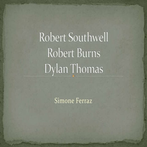 Poets presentation | PPTX