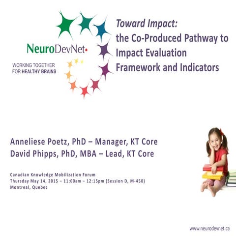Toward impact: the co-produced pathway to impact evaluation - A. Poetz ...