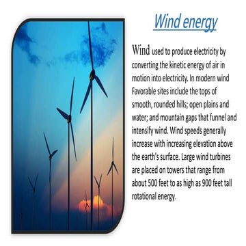 Wind Energy And Its Applications Science And Technology Pptx