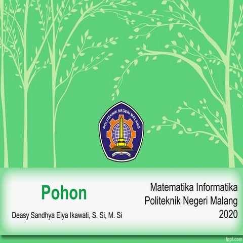 Pohon(tree) matematika diskrit | PPTX
