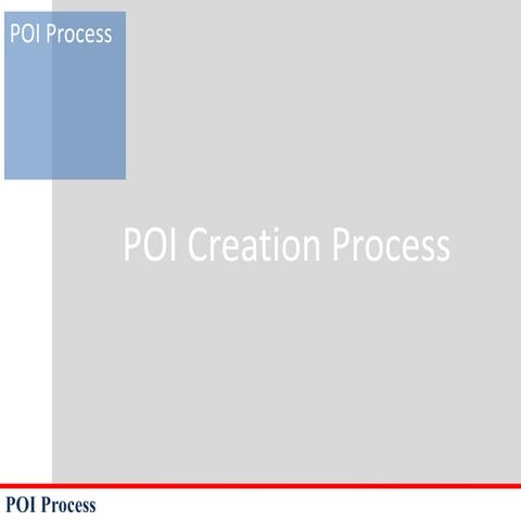 Poi creation process | PPTX