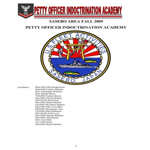 Sasebo Po Indoc Guide Fall09 | PDF | Resume Writing and Advice | Job Search