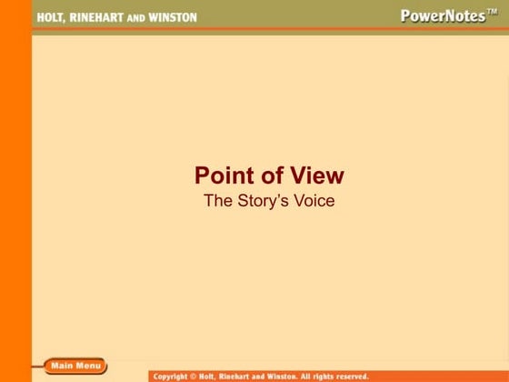 First second-and-third-person-Point of View | PPT | Drama | Genres