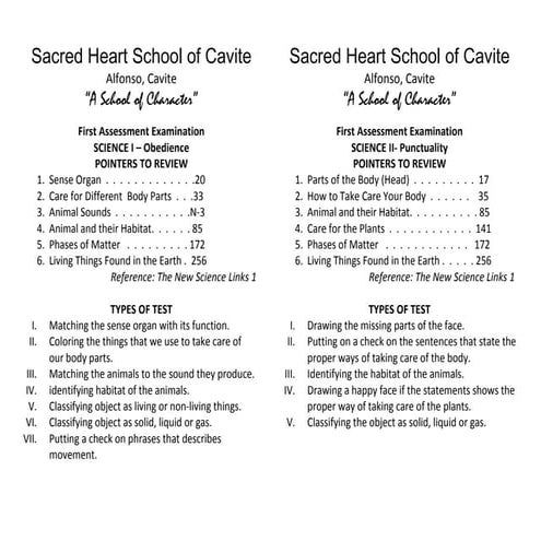 Pointers 1st assessment | DOC
