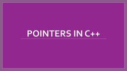 Unit 6 pointers | PPT