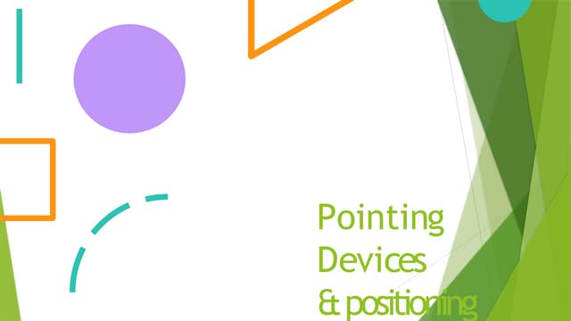 Pointing Devices | PDF
