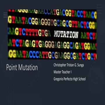 Point Mutation for Grade 10 Third Quarter | PPT