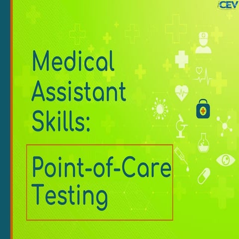 Point of Care Testing that all MS"s need to know | PPTX