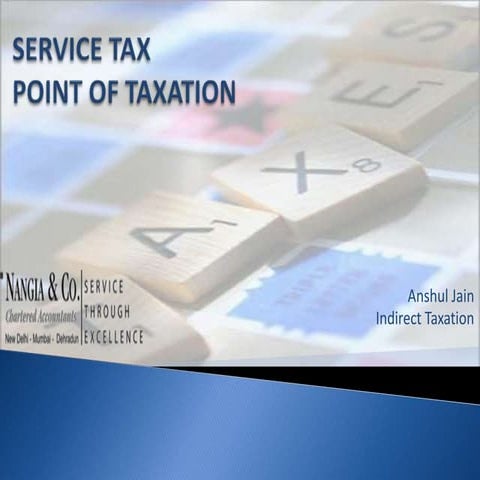 Point of taxation Rules 2012 | PPTX | Personal Taxes | Personal Finance