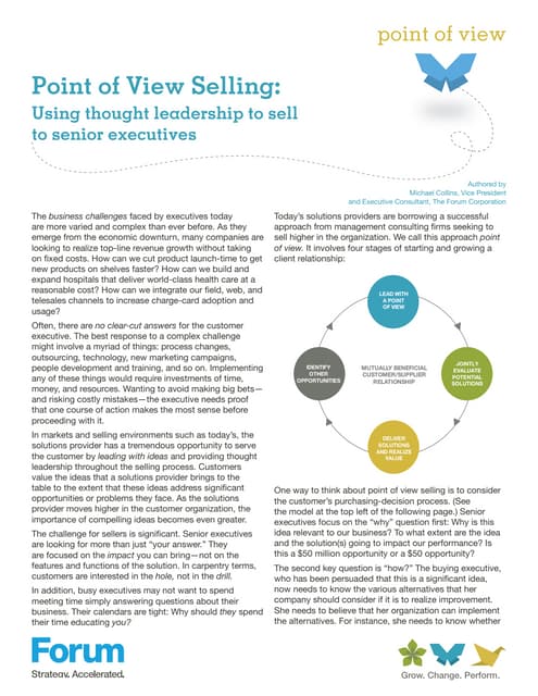 Point of View Development Template | PDF