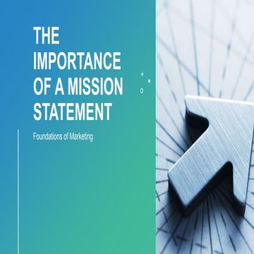 Point of View: The Importance Of A Mission Statement | PPTX | Business ...