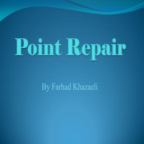 Point repair | PDF | Auto Repair | Automotive