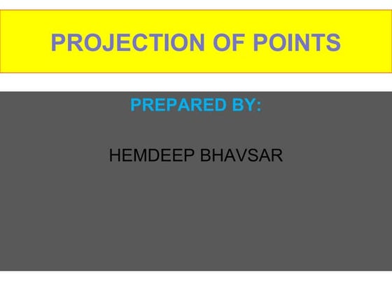 Projection of points | PPTX | 3-D Graphics | Computer Software and ...