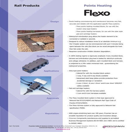Points Heating - Prysmian Flexo Points Heaters | PDF