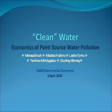 Point Source Water Pollution | PPT