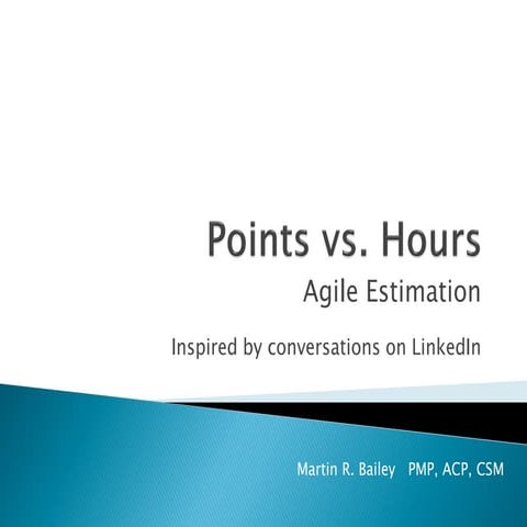 Points vs hours agile estimations | PDF