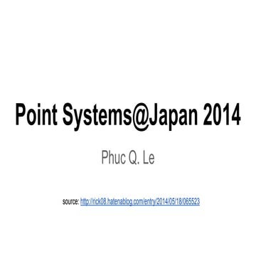 Point Systems@Japan 2014 | PDF