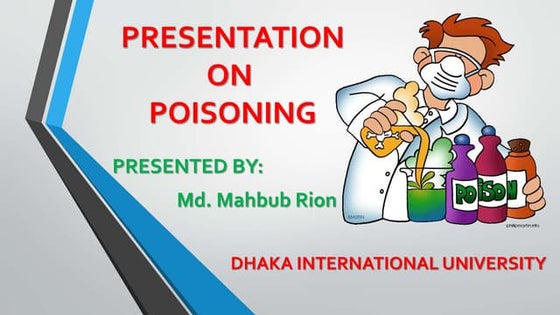 Poisoning & its management | PPT