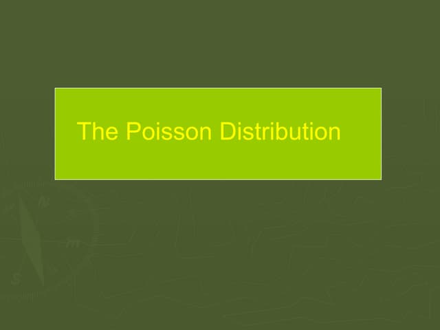 Poisson distribution | PPTX