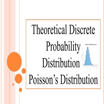 Poisson's distribution | PPTX