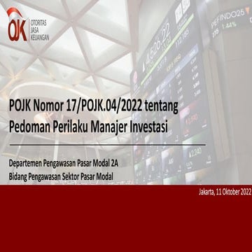 POJK 17 - 2022 - Pedoman Perilaku MI_SOSIALISASI 11 Oktober 2022.pdf