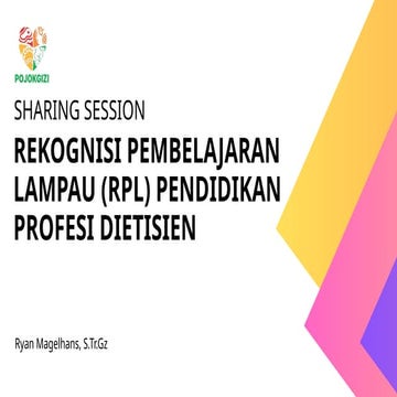 Materi RPL Dietisien Pojok Gizi 12345678 | PPT