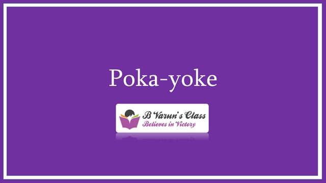 Training module on POKA - YOKE Basics.pdf