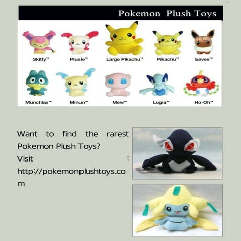 Where To Find Rare Pokemon Plush Toys | PDF | Children\'s Games and ...
