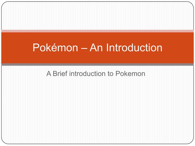 Pokemon Power Point Template for Presentation | PPTX