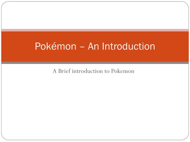 Pokemon Power Point Template for Presentation | PPTX