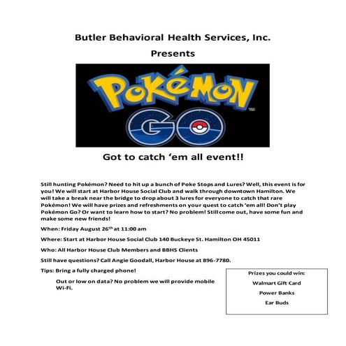 Pokemon flyer | DOCX