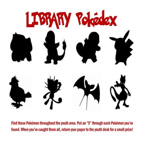 Pokemon Library Scavenger Hunt | PPT