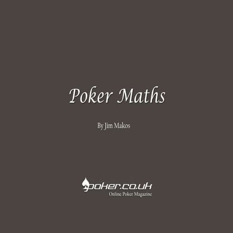 Poker maths | PPTX