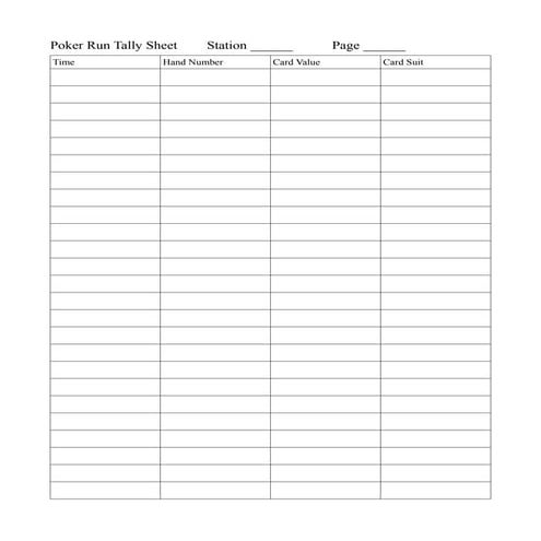 Poker tally | ODT | Card Games | Games and Puzzles