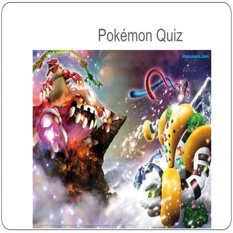Pokémon quiz | PPTX