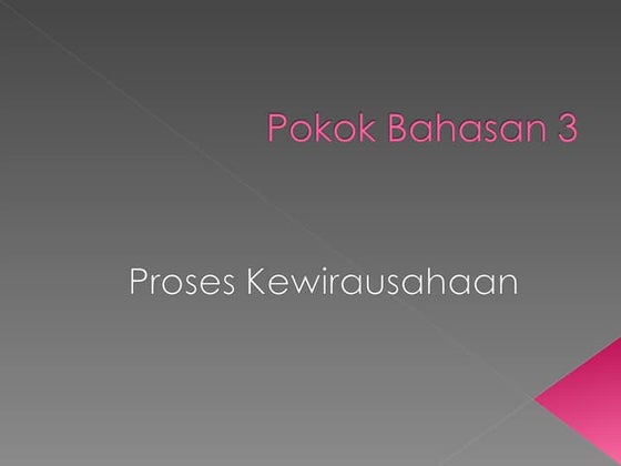 Ppt kewirausahaan | PPTX