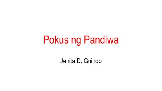Kaganapan ng pandiwa | PPT