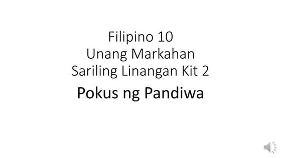 Kaganapan ng pandiwa | PPT