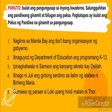 Pokus ng pandiwa tagaganap at layon.pptx