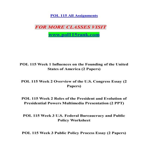 POL 115 RANK Education for Service-- pol115rank.com | Civic affairs | Politics