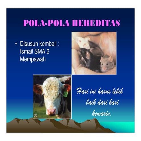 Pola Pola Hereditas Ismail | PDF