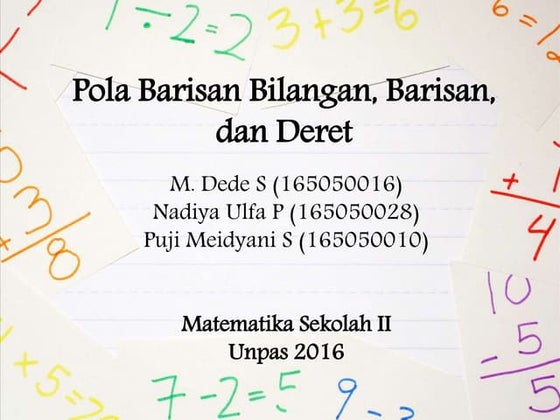 Barisan dan deret | PPT