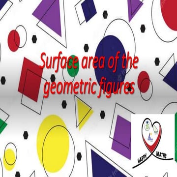 Surface areas of geometric figures by Group 3 | PPT