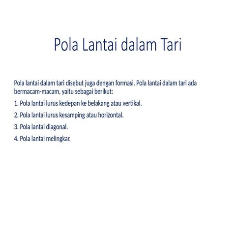 Pola Lantai dalam Tari[1] kelas 4 sd Muhammadiyah.pptx