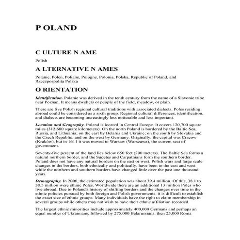 Poland Presentation | ODP