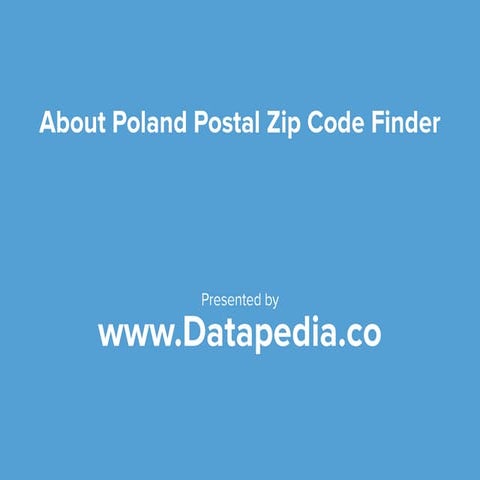 Poland Postal Zip Codes Lookup | PPTX