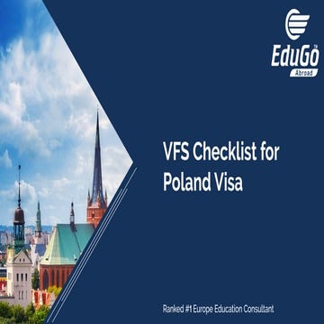 Poland vfs checklist by edugo abroad | PDF