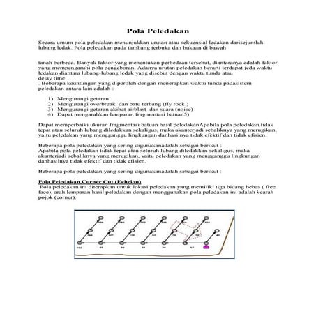 Pola peledakan | PDF